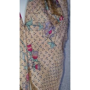 Echo Design | Accessories | Vintage Echo Silk Floral Shawl Scarf | Poshmark